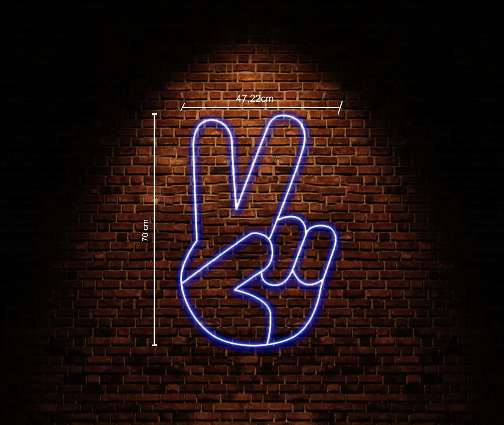 Peace Hand Neon Sign – Architectsofneon
