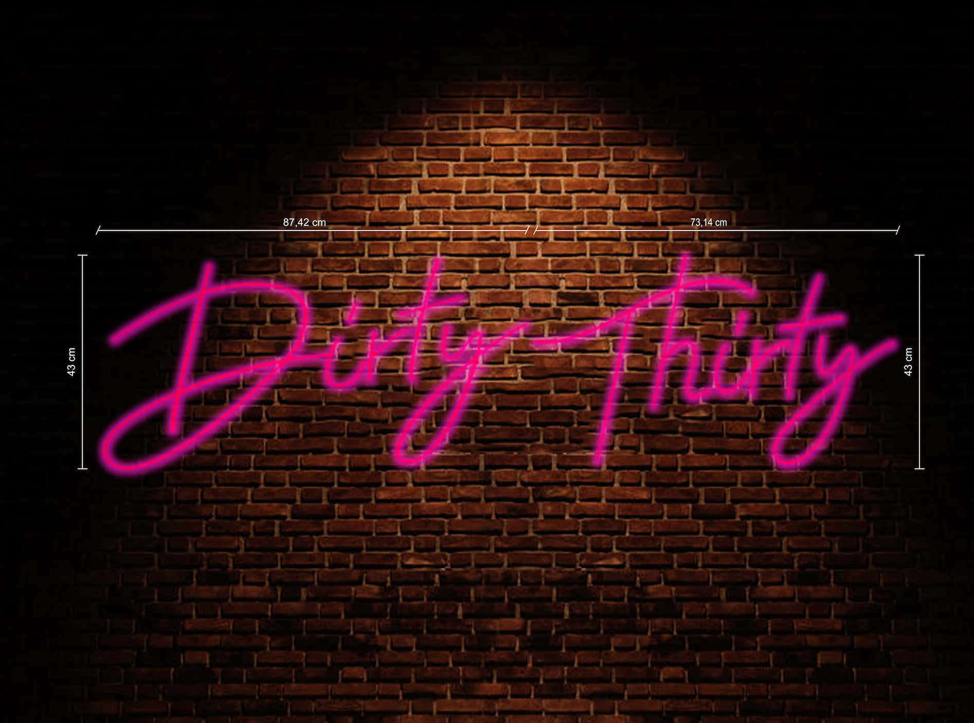 Dirty Thirty Neon Sign – Architectsofneon